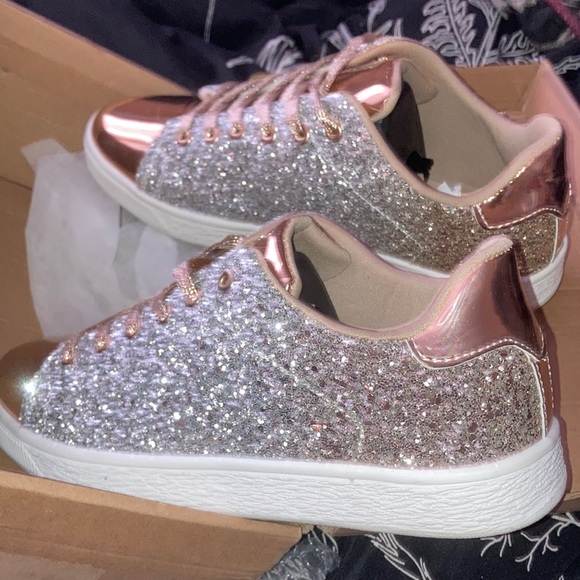 Shoes | Brand New Metallic Sparkly Tennis Shoes | Poshmark
